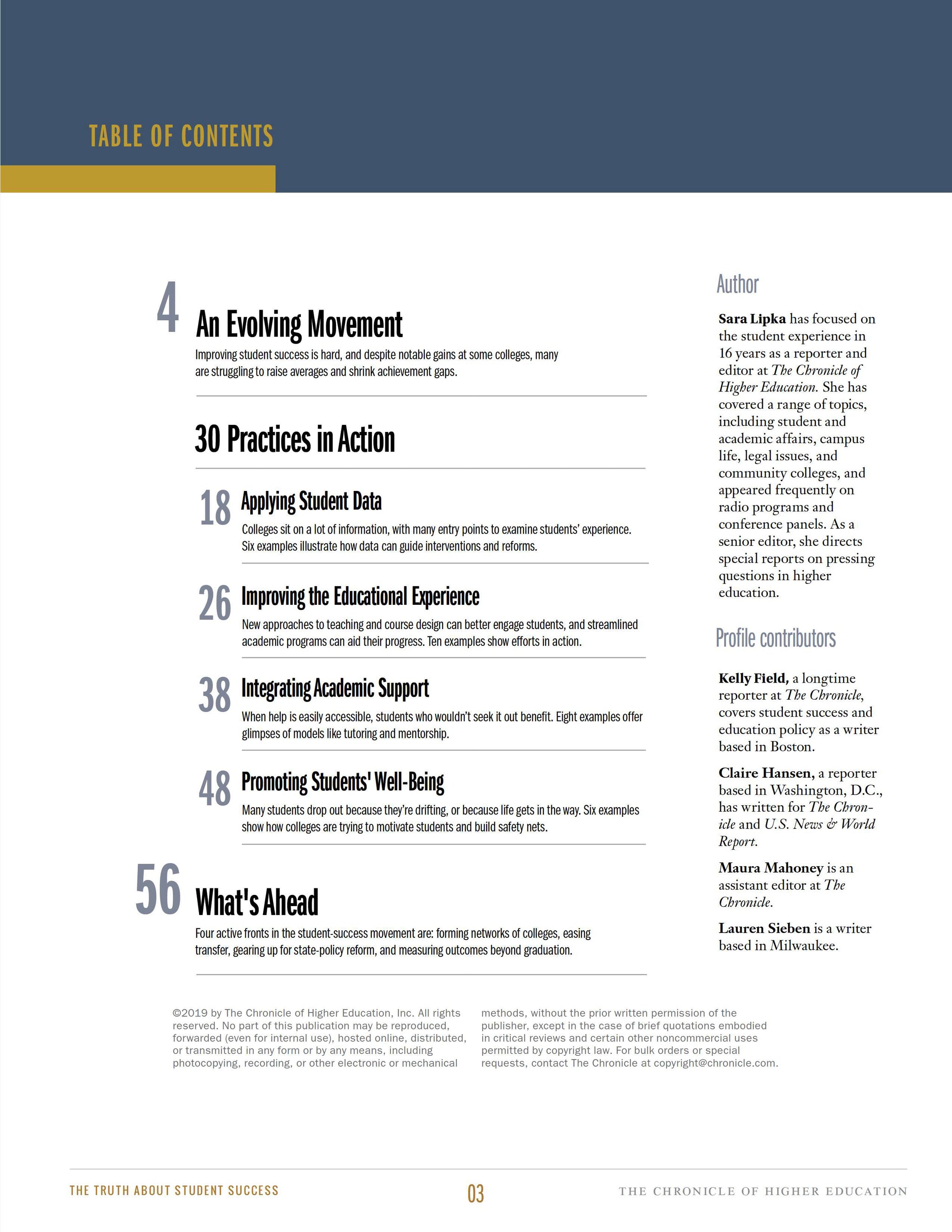 The Truth About Student Success – Chronicle Store